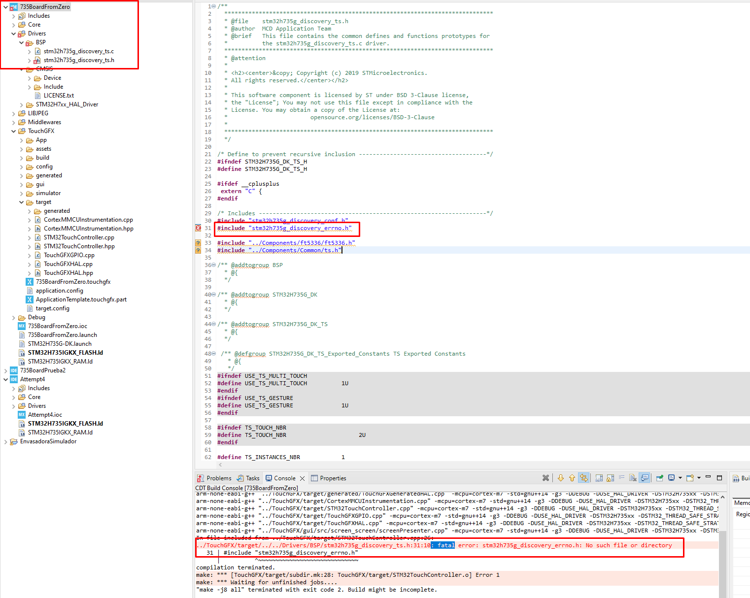 Solved Can T Disable Generate Code Under Root Stmicroelectronics Community
