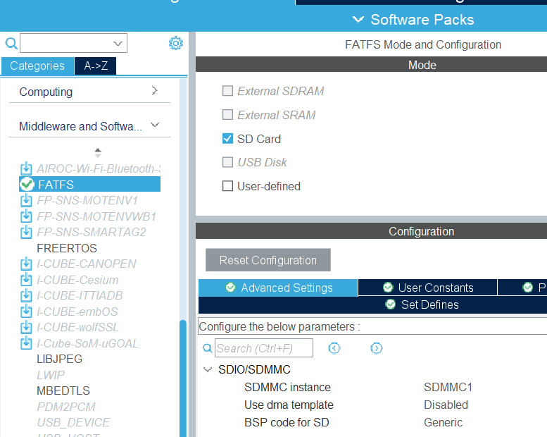 Solved Use Sd Card Fatfs Stmicroelectronics Community 