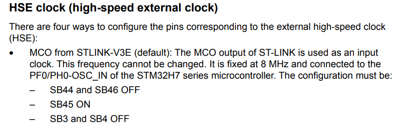 Solved Setting Up Hse On Nucleo H743zi2 Development Board Stmicroelectronics Community 