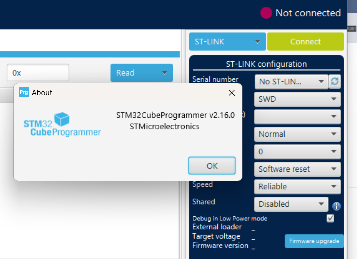 Solved Which Cube Programmer Version Support Jlink Stmicroelectronics Community