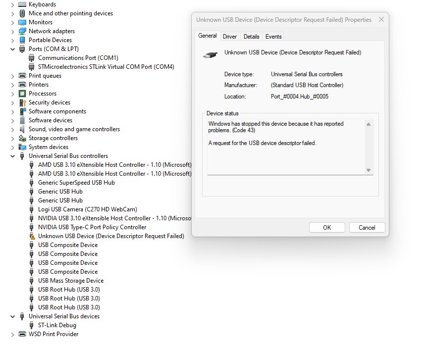 Solved: NUCLEO-H723ZG USB CDC communication not working wh... - STMicroelectronics Community