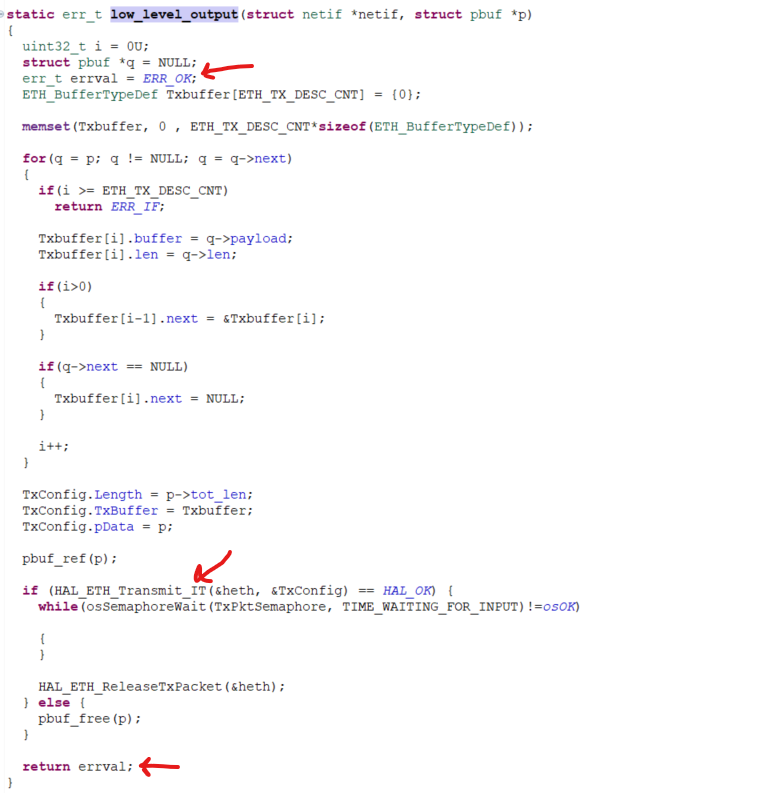 [bug] Stm32 Lwip Ethernetif C Incorrect Error Eval Stmicroelectronics Community