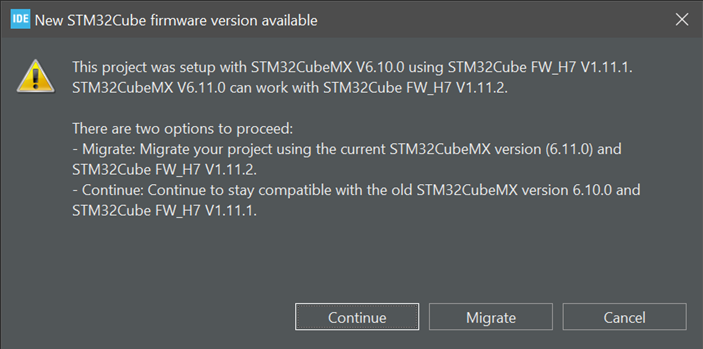 Solved After Upgrading Cubemx Plugin From 6100 To 611 Stmicroelectronics Community 