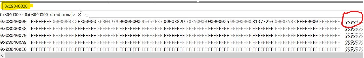 storing string's on flash - STMicroelectronics Community