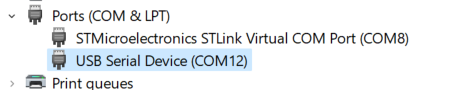 stm32 virtual com port on windows 11 - STMicroelectronics Community
