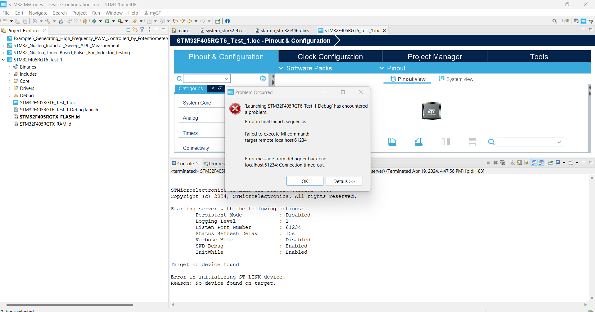 Solved: STM32F405 Can not connect to target - Page 2 - STMicroelectronics Community