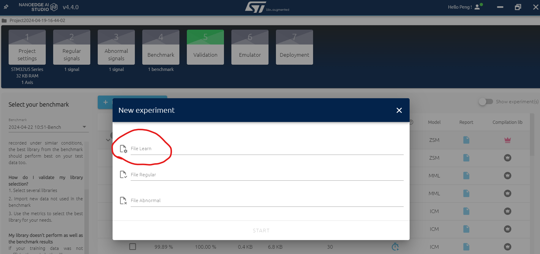 Solved: Nano Edge AI Studio Validation - STMicroelectronics Community Solved: Nano Edge AI Studio Validation - STMicroelectronics Community