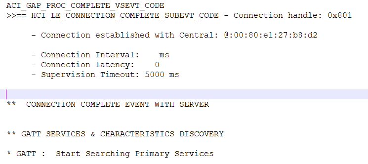 BLE Disconnection with error code 0x3E - STMicroelectronics Community