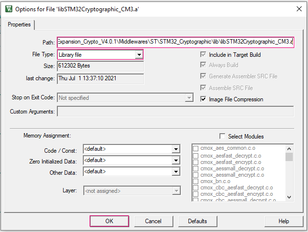 How to add external libraries in Keil® MDK-ARM: A... - STMicroelectronics Community