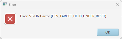 STM32Cubeprogrammer no target found - STMicroelectronics Community