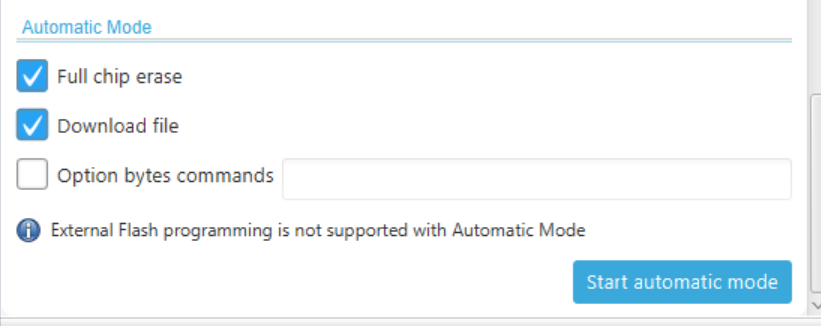 Solved Stm32cubeprogrammer Not Work The Automatic Mode In Stmicroelectronics Community 