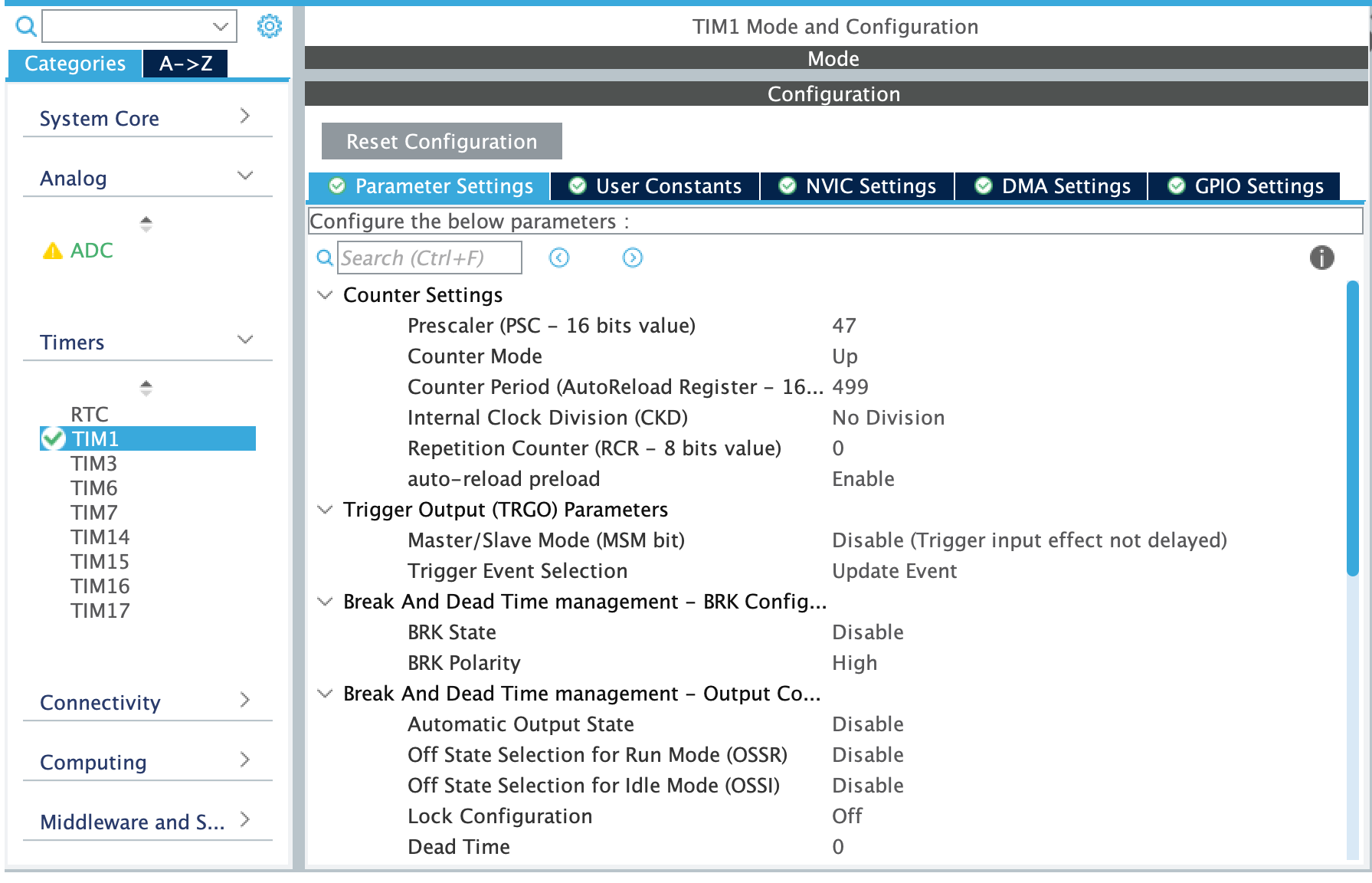 Configuration Request Tim1 Based Pwm Generation Wi Stmicroelectronics Community