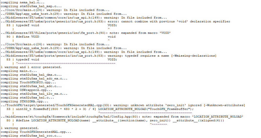 U5G9 USBX without ThreadX - STMicroelectronics Community
