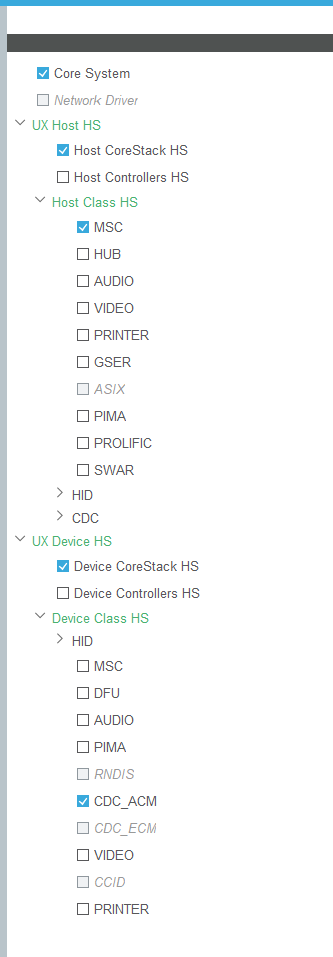 U5G9 USBX without ThreadX - STMicroelectronics Community