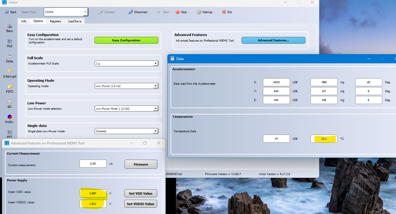 LIS2DTW12 temperature sensor accuracy - STMicroelectronics Community