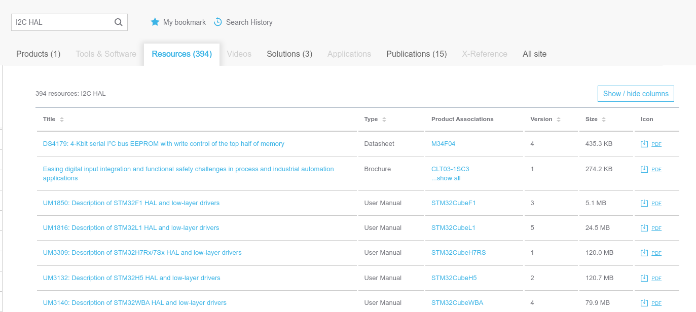 HAL Functions - STMicroelectronics Community