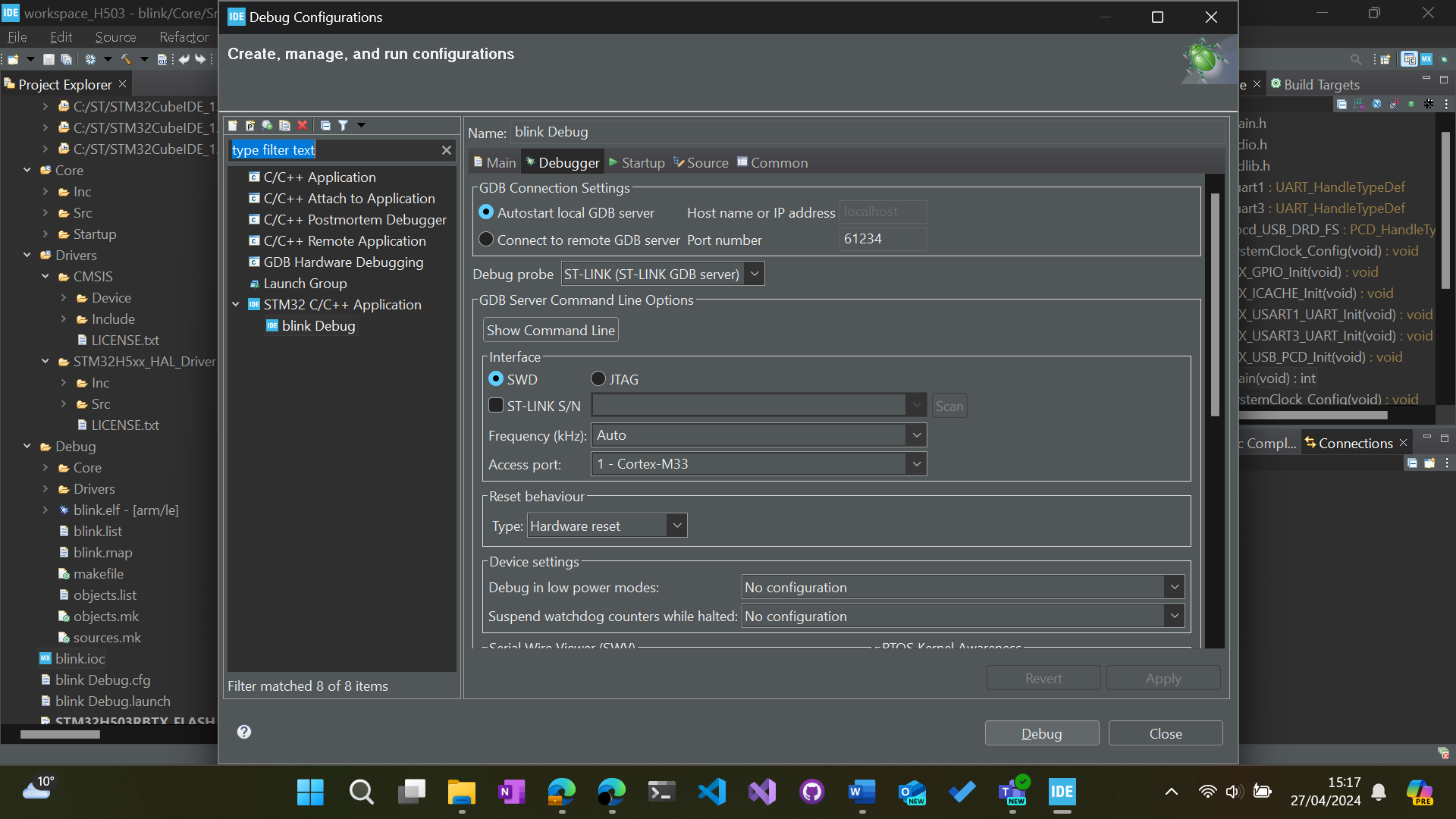 Solved H503 Nucleo 64 Cant Upload Code Failed To Execu Stmicroelectronics Community