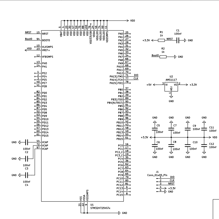 Solved: stm32h725vgt6 not able to Program - STMicroelectronics Community