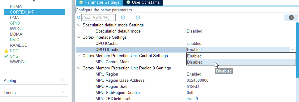 Solved: Cache memory seems to crash? - STMicroelectronics Community