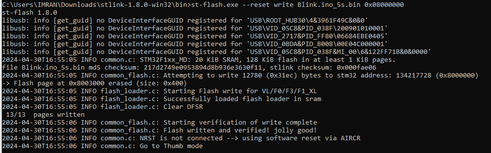 Solved Blue Pill Stm32f1 Programs Ok Via Arduino Ide Bu