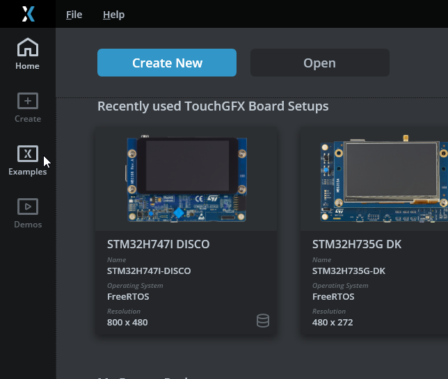 Solved Demos About The Gui Made With Touchgfx Based On St