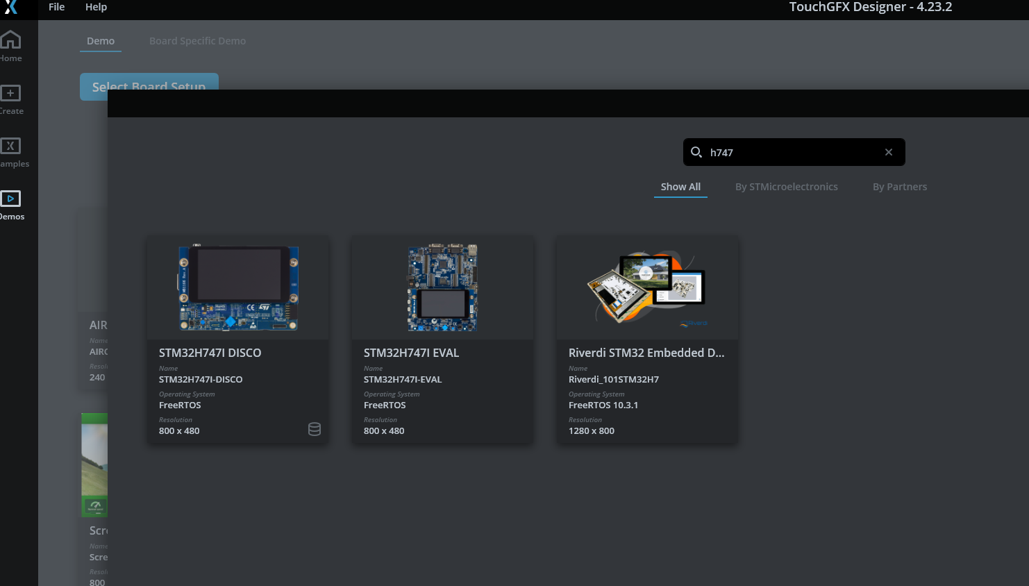 Solved Demos About The Gui Made With Touchgfx Based On St Stmicroelectronics Community