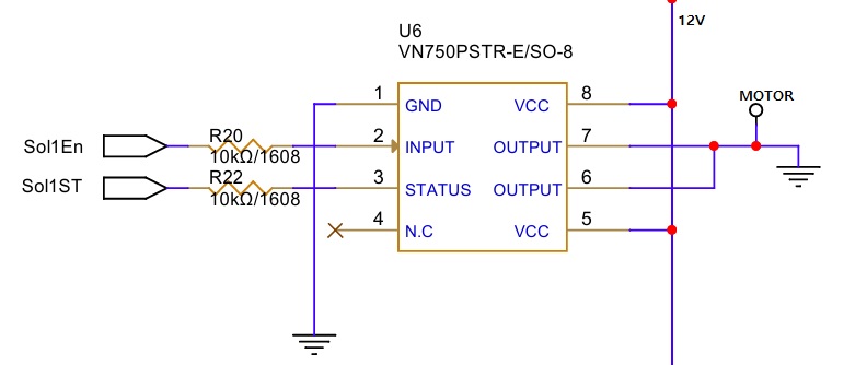 Solved: How to Connect VN750PS-E Driver Circuit - STMicroelectronics Community