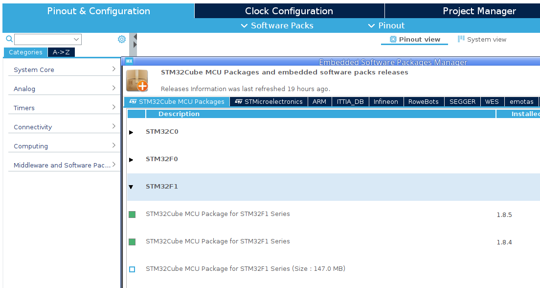 Solved: STM32CubeIDE: Project Manager shows no way to chan... - STMicroelectronics Community