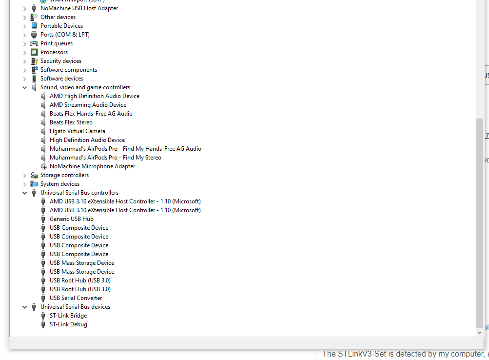 STM32F446 Custom board, Target Not Found using STL... - STMicroelectronics Community