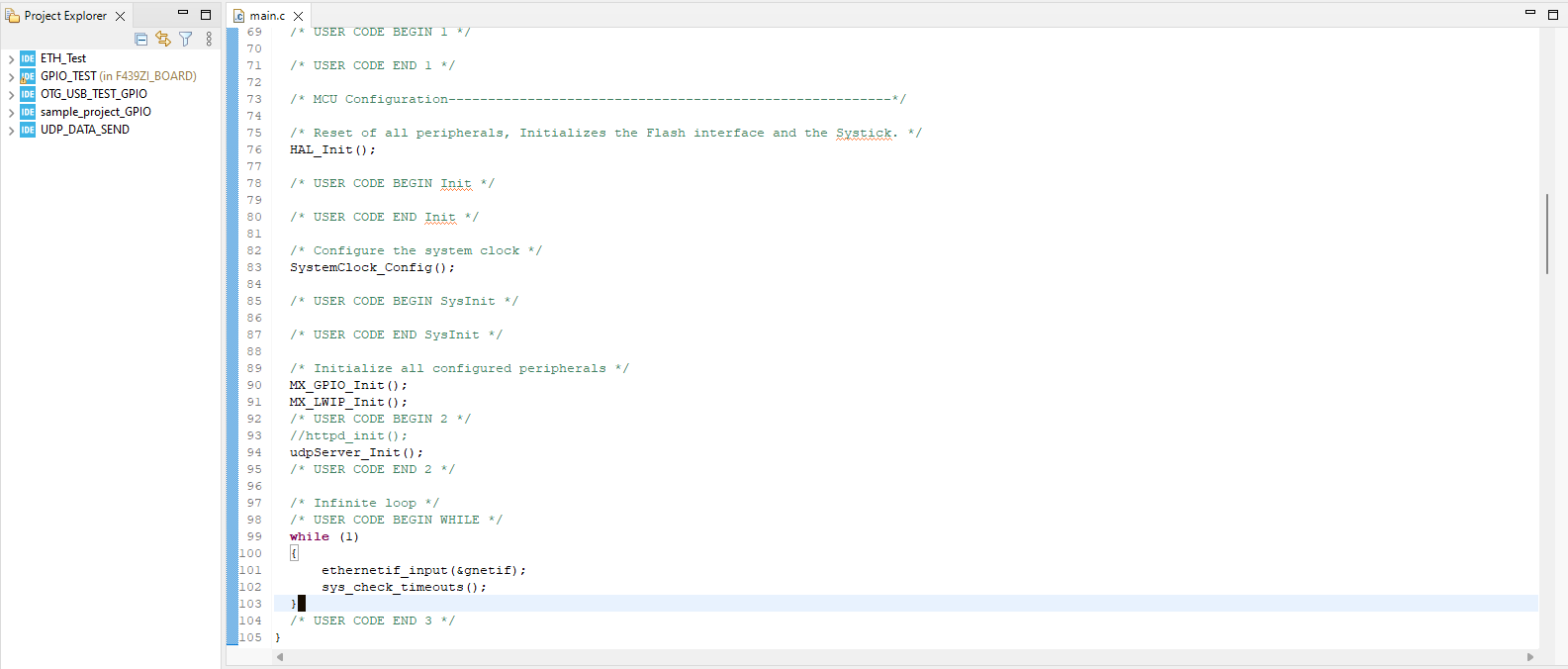 Solved Code Generation After Updating Ioc File In Cubeid Stmicroelectronics Community