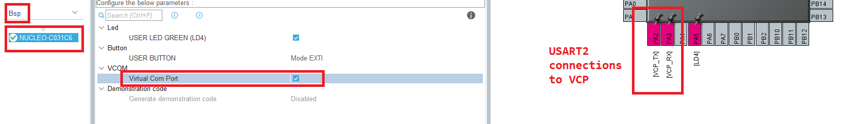 Solved: UART2 communicaton NUCLEO-C031C6 - STMicroelectronics Community