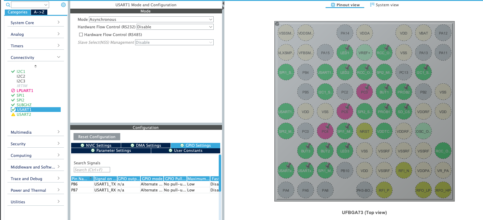 Nucleo Wl55jc1 To Custom Pcb Stm32wl55 Uart Commun Stmicroelectronics Community