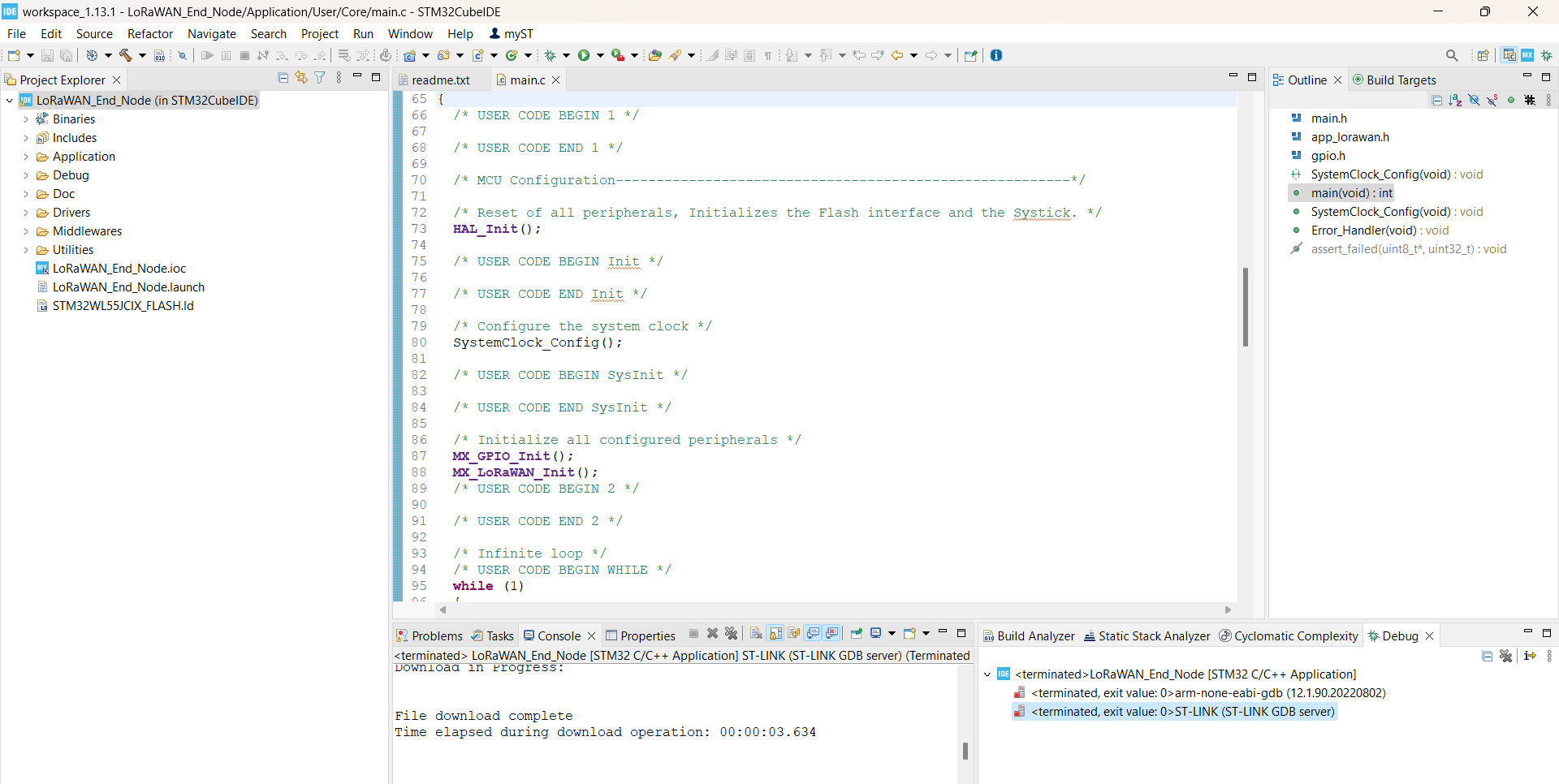 Lorawan_End_Node from Example Project - STMicroelectronics Community Lorawan_End_Node from Example Project - STMicroelectronics Community