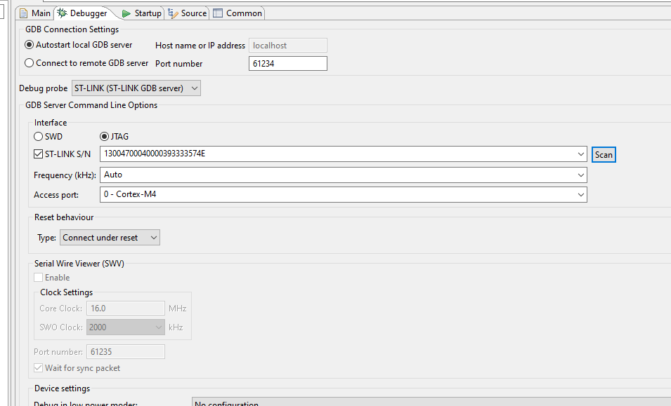 STM32F407ZET6 Could not verify ST Device - STMicroelectronics Community