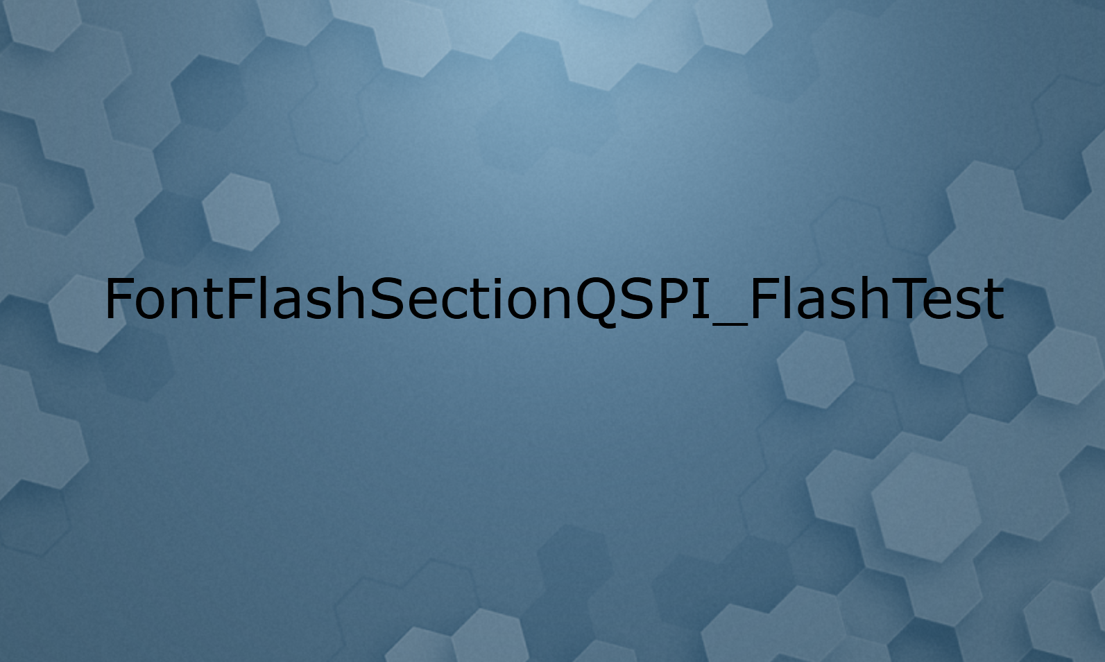 Solved Using Fontflashsection In Qspi Flash Memory