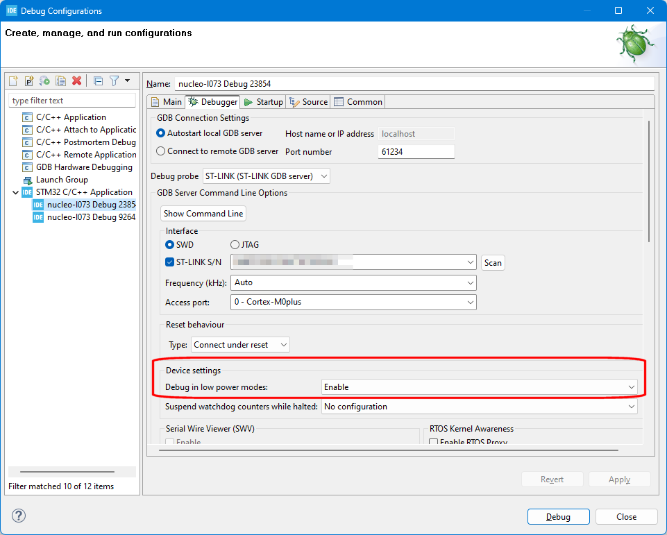 Solved: STLink emulator with Stop mode condition - STMicroelectronics Community