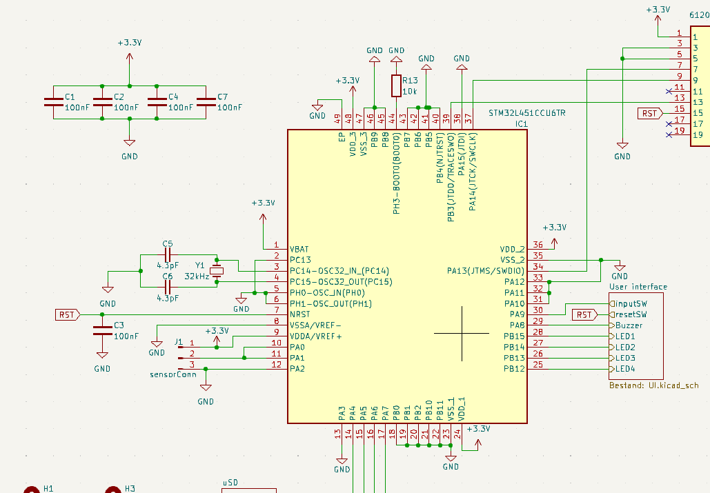 STM32L451 shorts to ground while interfacing with ... - STMicroelectronics Community