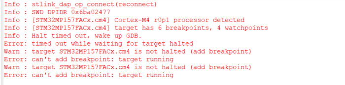 debuging problem - STMicroelectronics Community