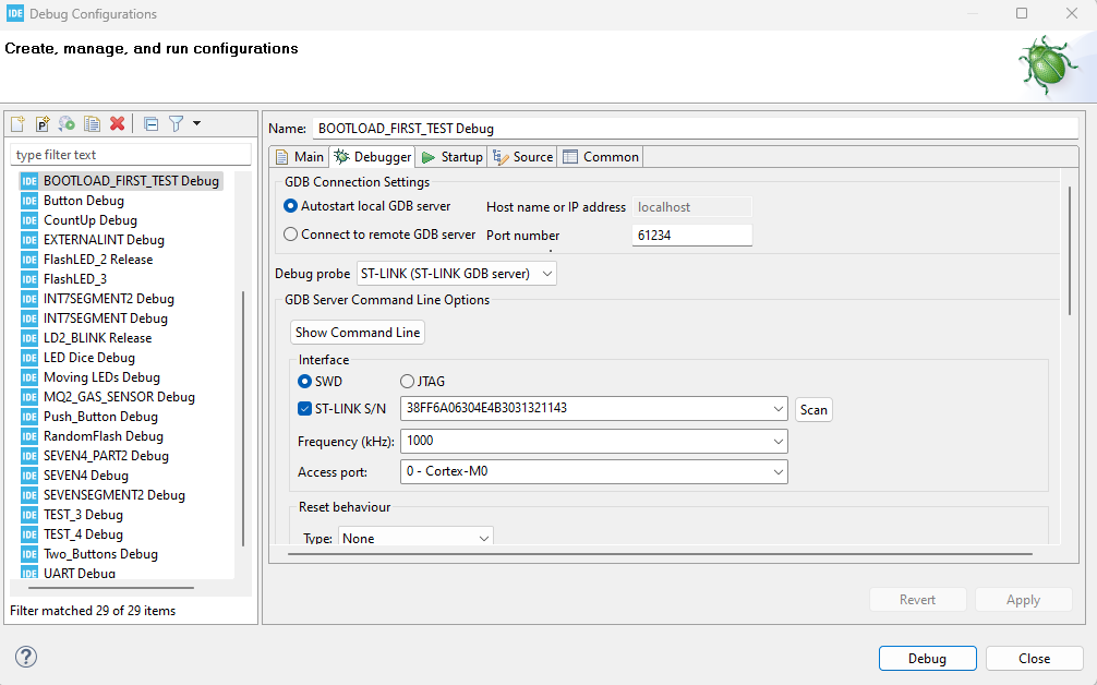 ST-Link won't fully bootload successfully - STMicroelectronics Community