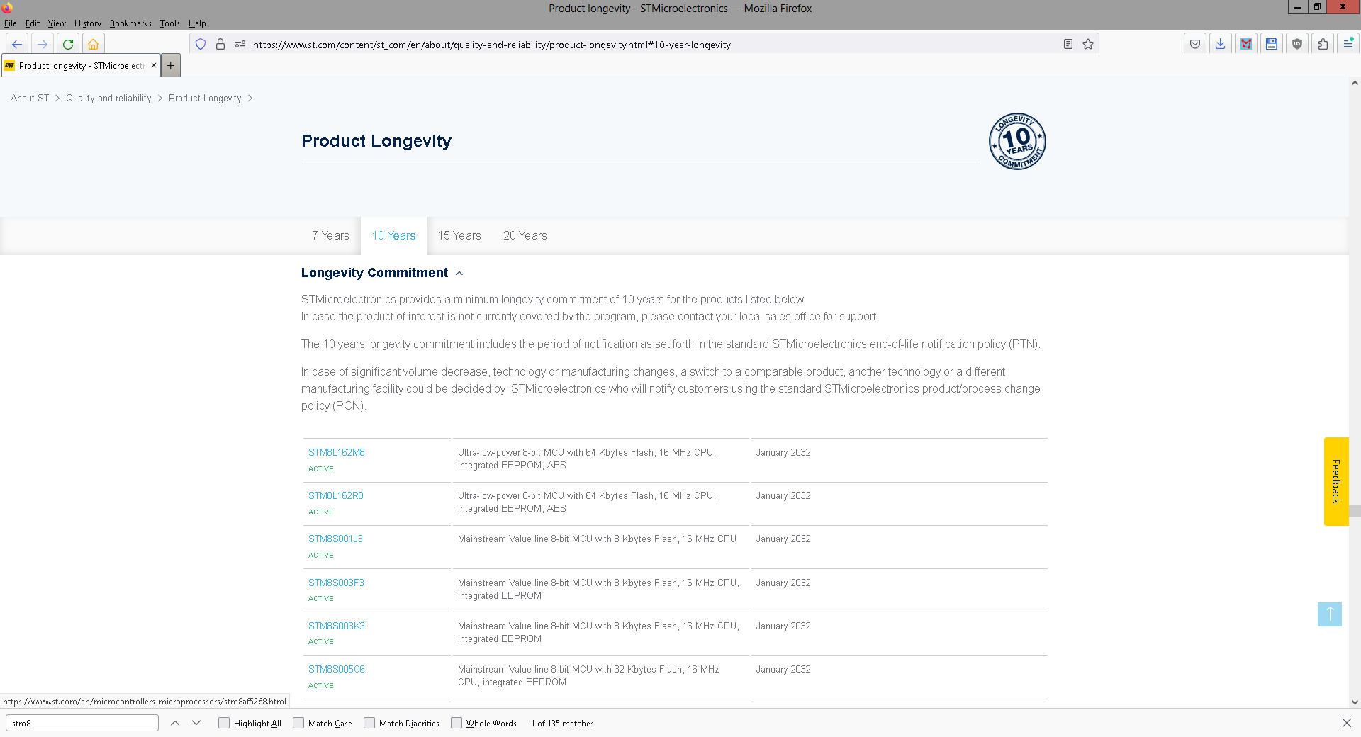 STM32L1 NRND'd - STMicroelectronics Community