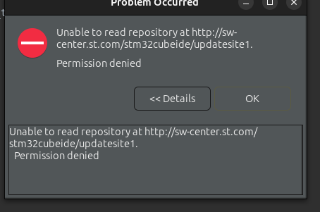 Solved: STM32CubeIDE 1.15.1 Update site missing - STMicroelectronics Community