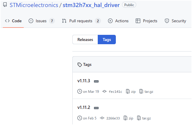 Solved H7 Firmware V1112 Conflicting Types In Stm32h7xx Stmicroelectronics Community 