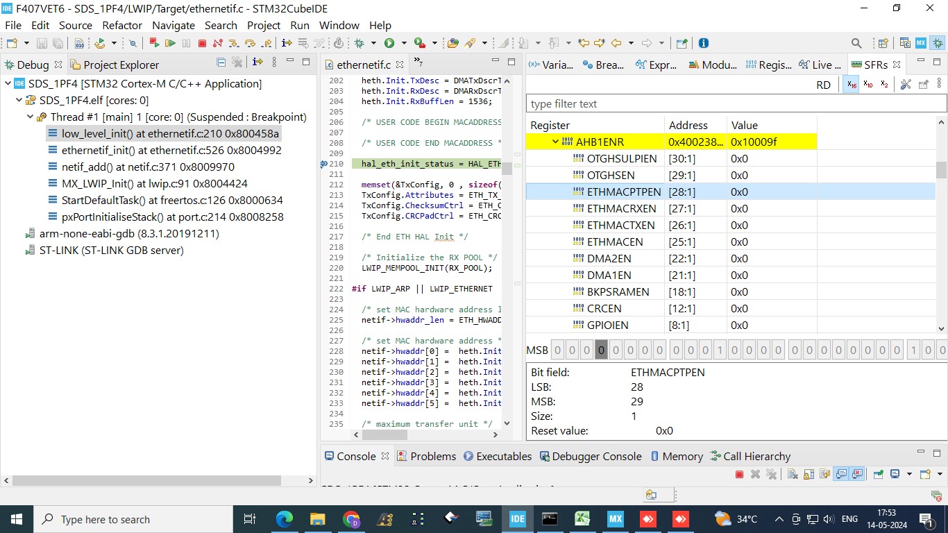 Solved: STM32F407 with LAN8742A custom board init issue - STMicroelectronics Community