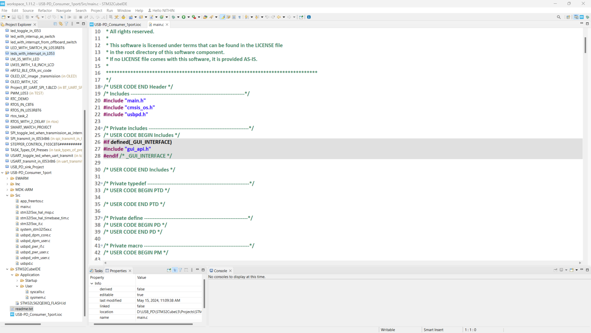 Solved: building cloned project - STMicroelectronics Community