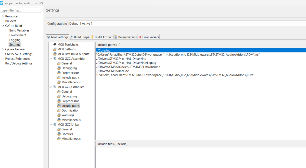 Solved: How do you install PDM library ? - STMicroelectronics Community