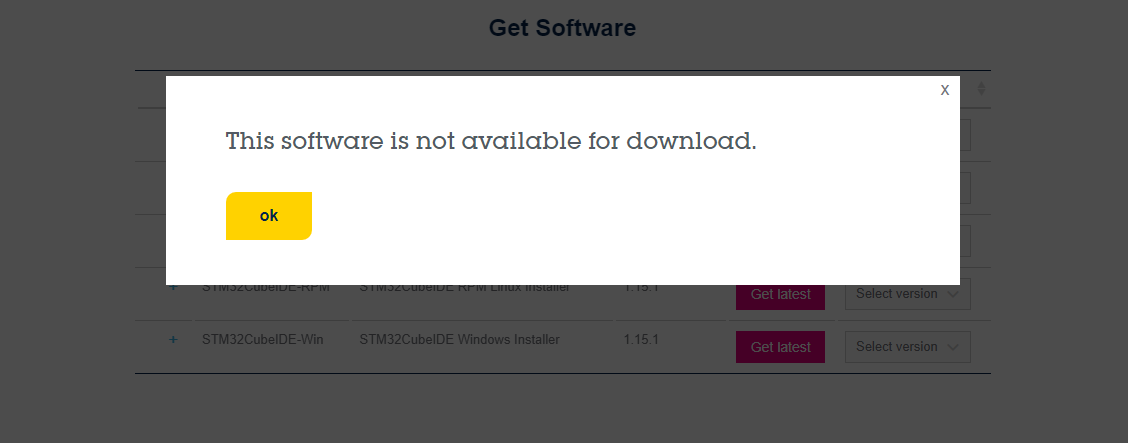 Solved Cant Download Stm32cubeide Or Any Software Stmicroelectronics Community