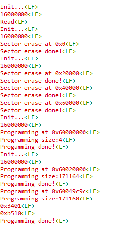 Corrupted data to write with external loader for N ...