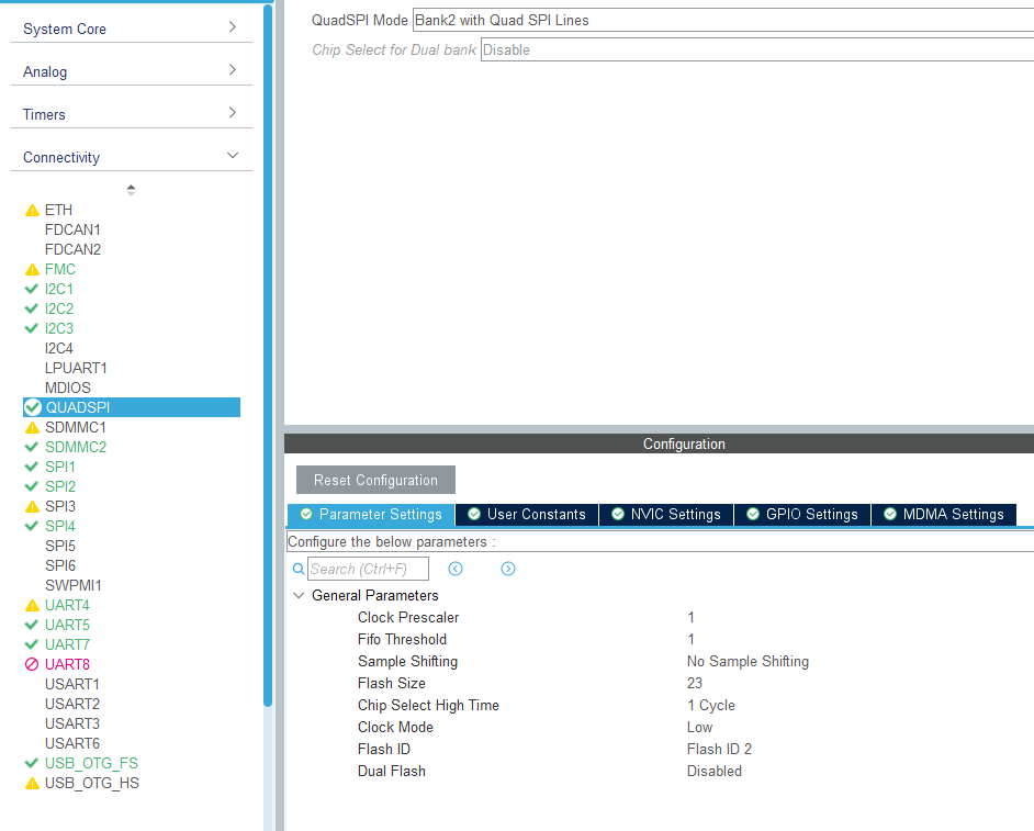 Solved Chosing Flash For Stm32h7 Stmicroelectronics Community