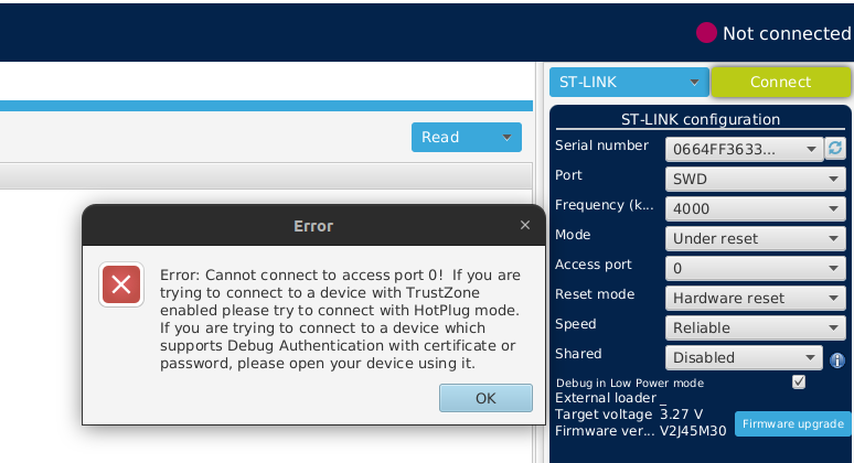 Trusted Firmware-M v2.1.0 - Bricked Nucleo-L552ZE ...