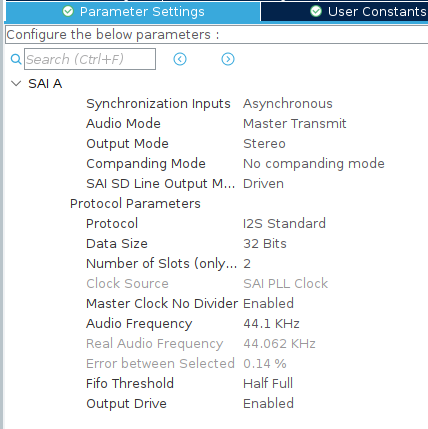 Solved: Slow down SAI Audio output - STMicroelectronics Community